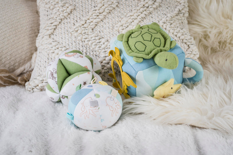 Ocean Organic Activity Ball | Sensory & Motor Skills Toy for Babies ...