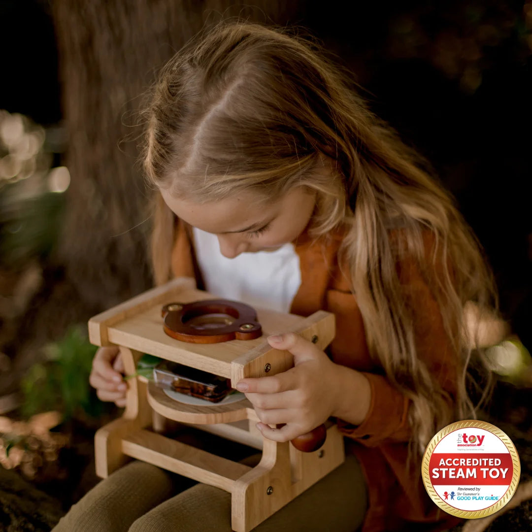 Wooden Microscope Toy | STEM & Curiosity Learning for Children ...