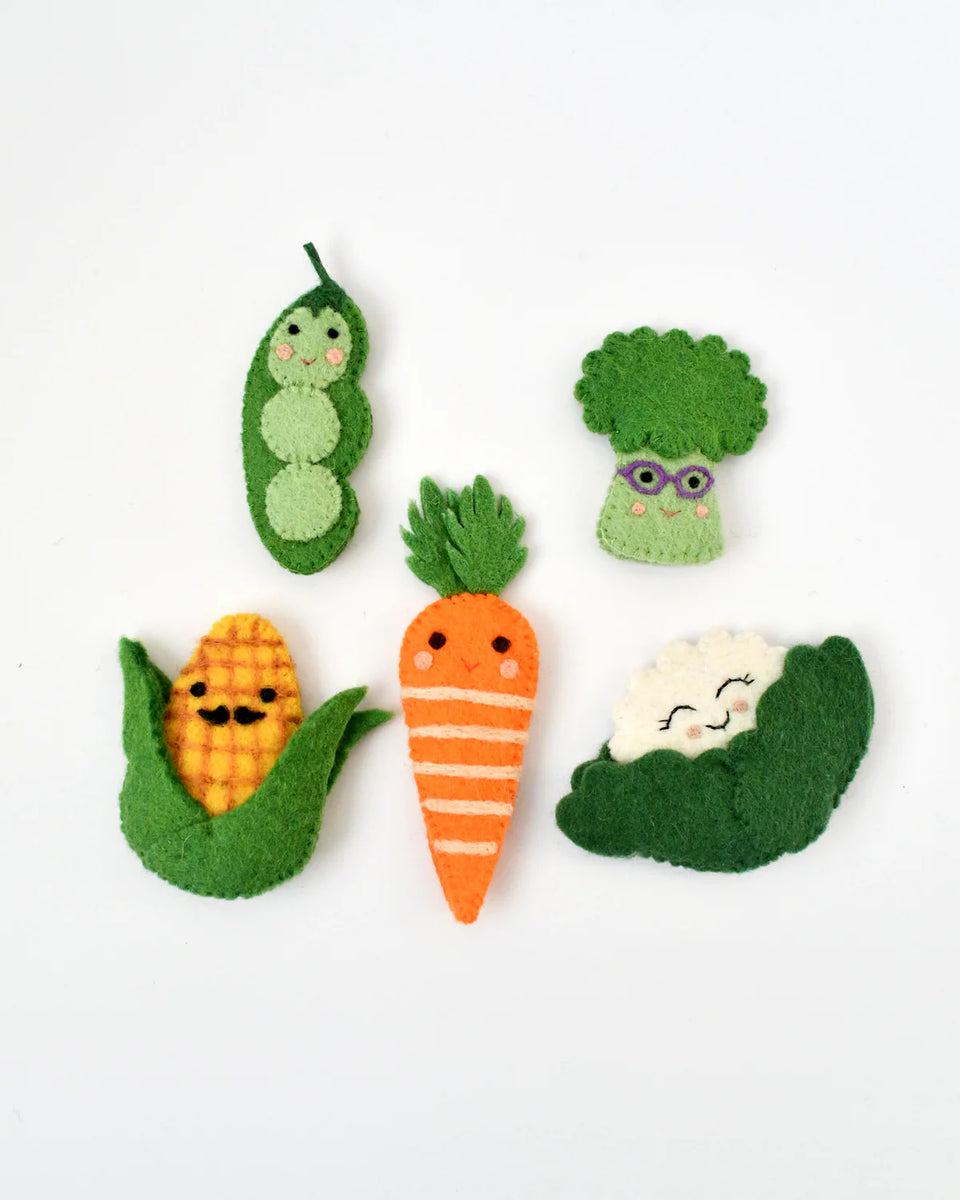 Felt Vegetables Finger Puppets | Healthy Eating & Dramatic Play Set ...