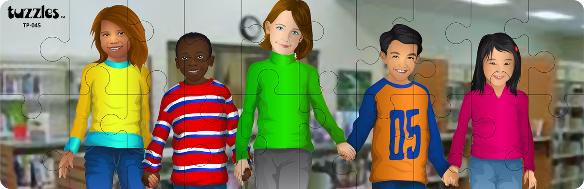 Multicultural Kids Puzzle Tuzzle – Primary Toys