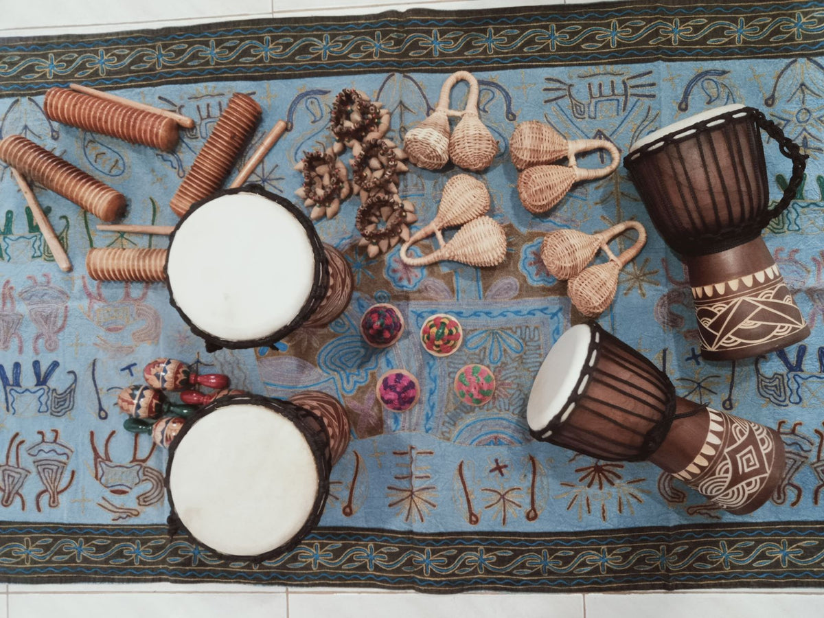 24-Piece African Musical Instruments Set for Kids | Multicultural Toy ...